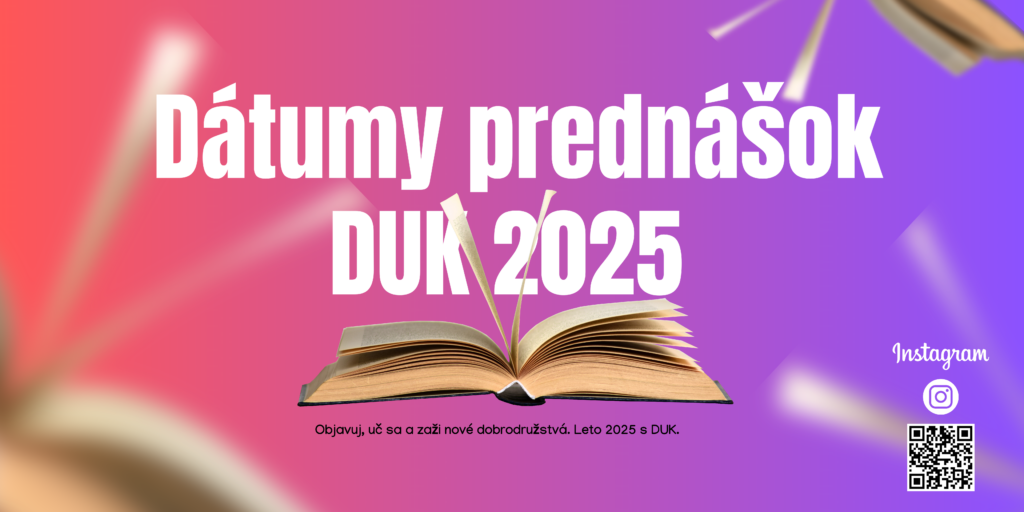 Poznáme dátumy a témy prednášok DUK 2025 - DUK